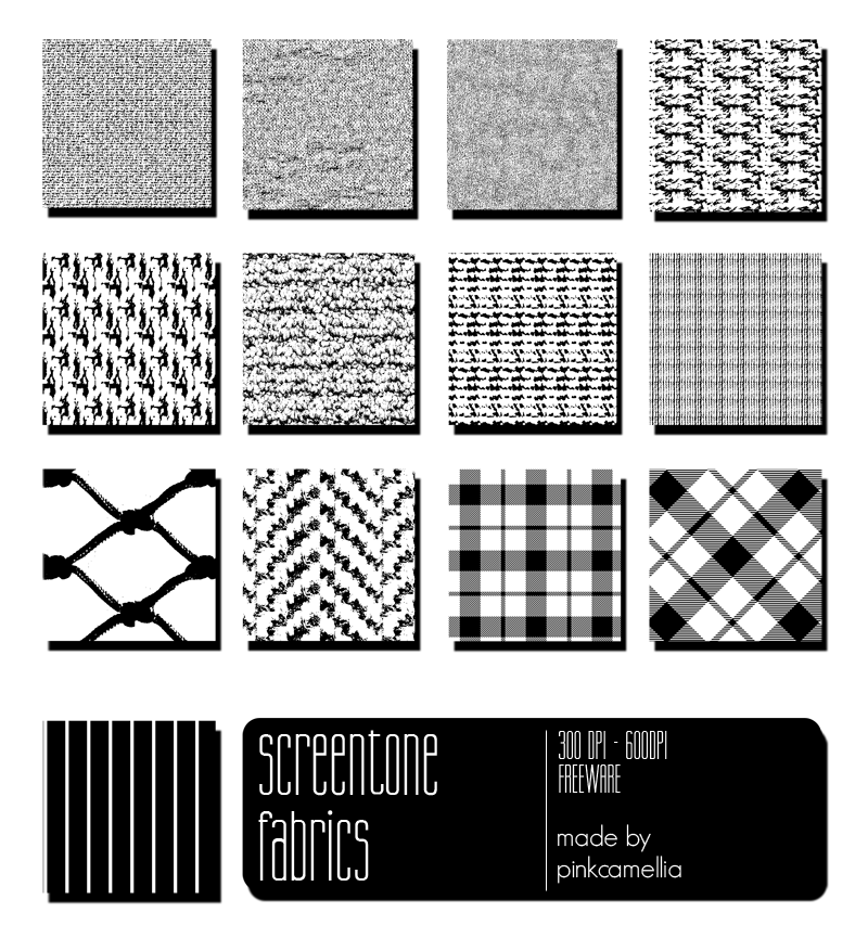 Screentones Fabrics Pack by pinkcamellia on DeviantArt