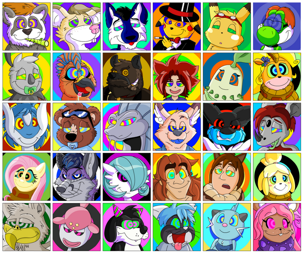 Hypno Icons I by TupiRaccoon on DeviantArt