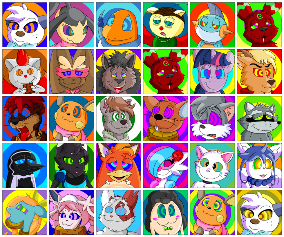 Hypno Icons II by TupiRaccoon on DeviantArt