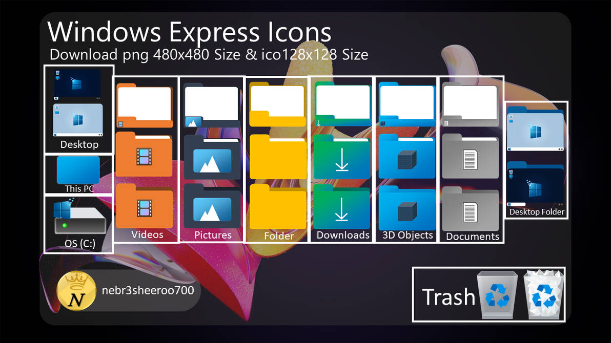 Windows Express Icons By nebr3sheeroo700 v1 by nebr3sheeroo700 on ...