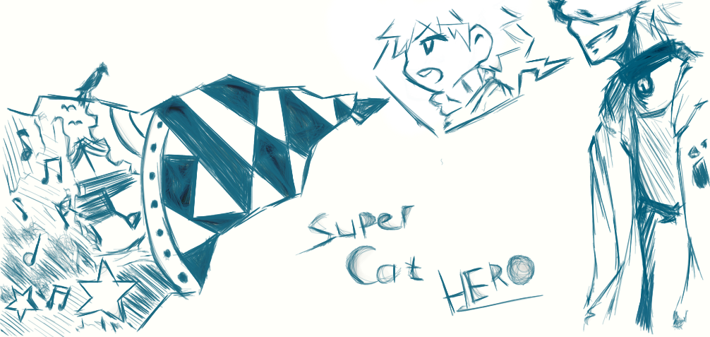 Super Cat HERO: Doodle by NarcolepticCrow on DeviantArt