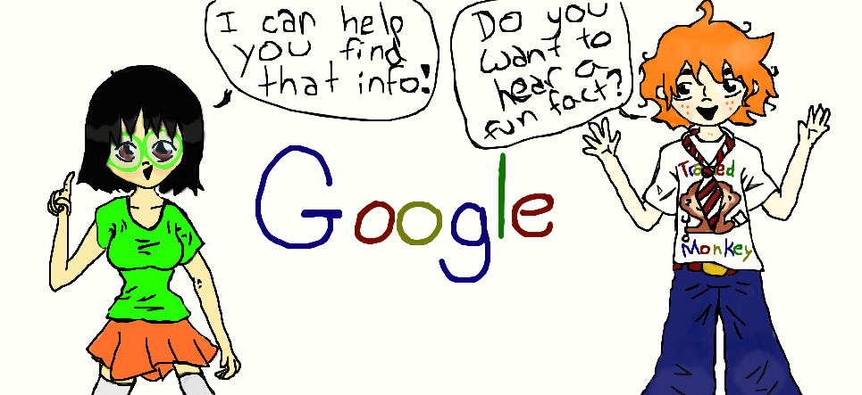 Websites Personified: Google by WhimsicalEnza on DeviantArt
