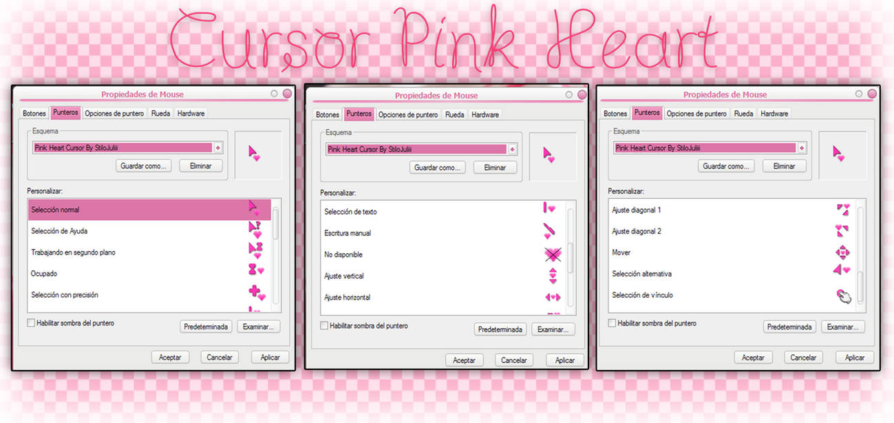 Pink Heart Cursor By StiloJuliii by StiloJuliii on DeviantArt
