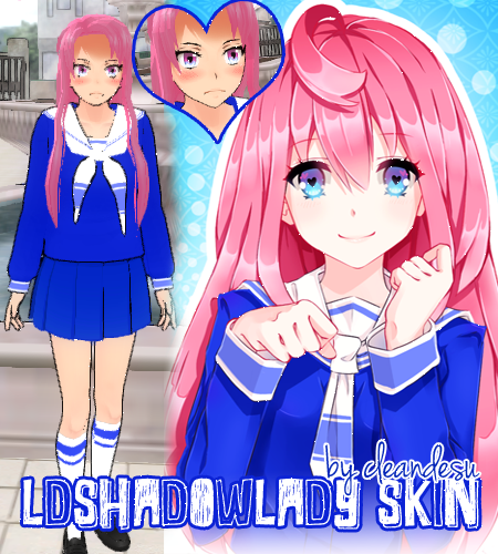 [R]EQ. LDShadowLady Skin for YANDERE SIMULATOR~ by cleandesu on DeviantArt