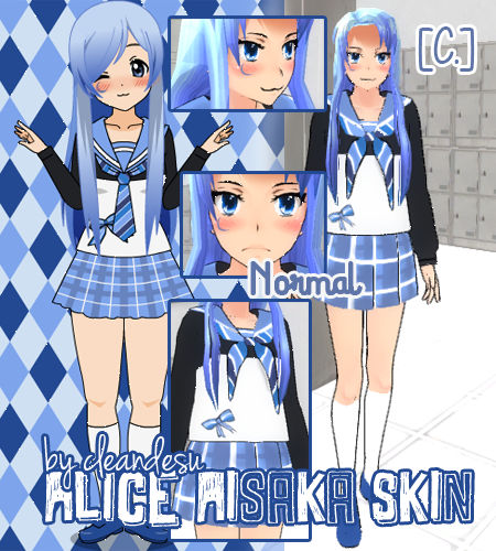 [C]OM. Alice Aisaka Skin for YANDERE SIMULATOR~ by cleandesu on DeviantArt