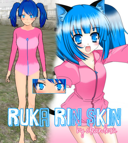 [C]OM. Ruka Rin Skin for YANDERE SIMULATOR~ by cleandesu on DeviantArt