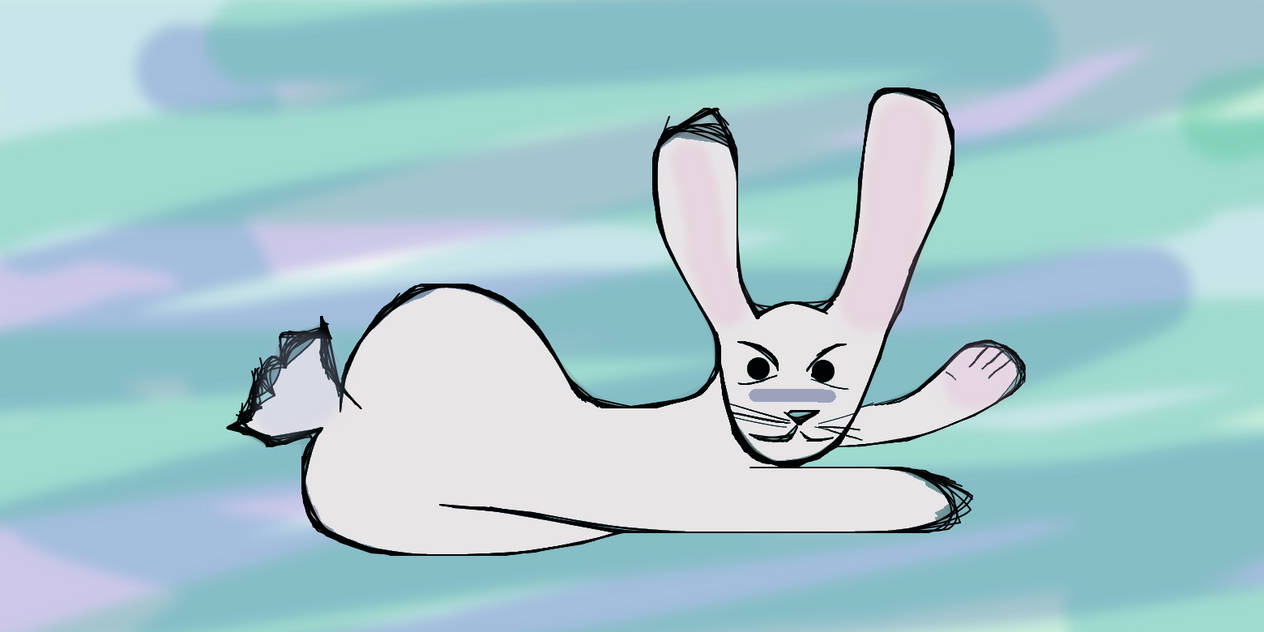 Waving Bunny Sketch by DissonantNotes on DeviantArt