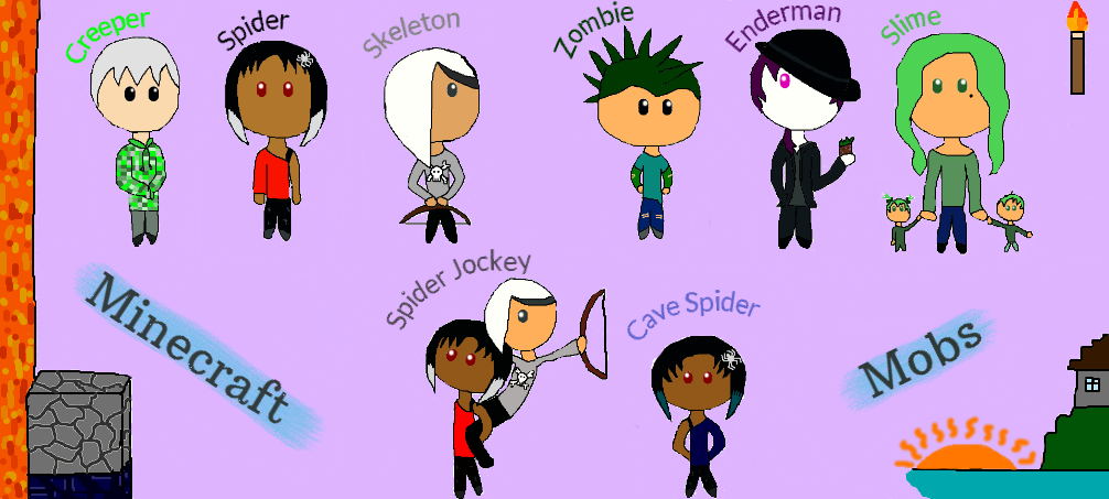 All Hostile Minecraft Mobs