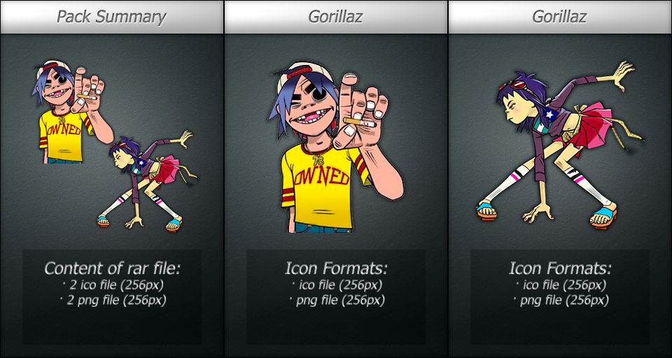 Gorillaz Icons Pack-1 by Fidotc on DeviantArt
