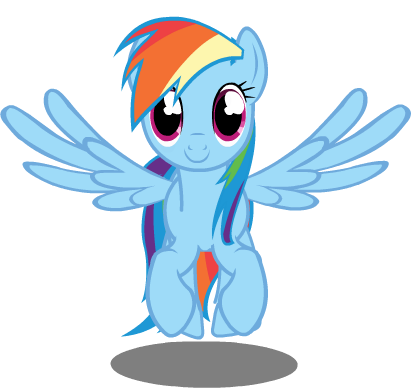 Rainbow Dash flying straight by TigerPegasus on DeviantArt