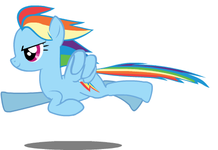 (ANIMATION) Rainbow Dash flying fast by TigerPegasus on DeviantArt