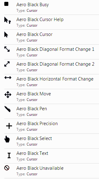 Aero Black Cursor Pack by JordiArt on DeviantArt