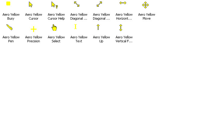 Aero Yellow Cursor Pack by JordiArt on DeviantArt