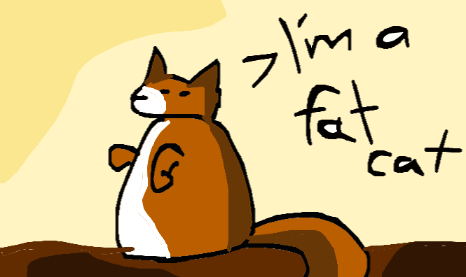 Fat Kitty by Wolflover2347 on DeviantArt