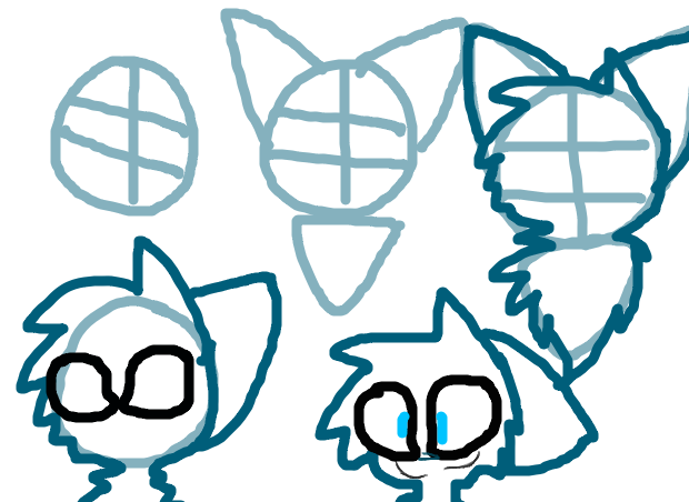 How to draw a cat headshot by KlunkKitty on DeviantArt