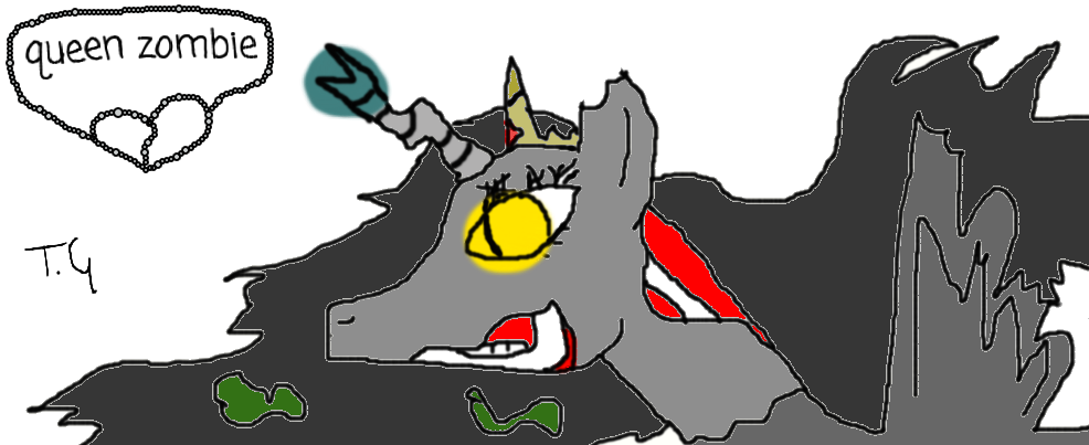 mlp queen zombie by purplewolf8910 on DeviantArt