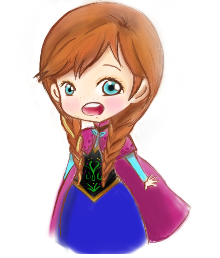 Chibi Frozen Anna