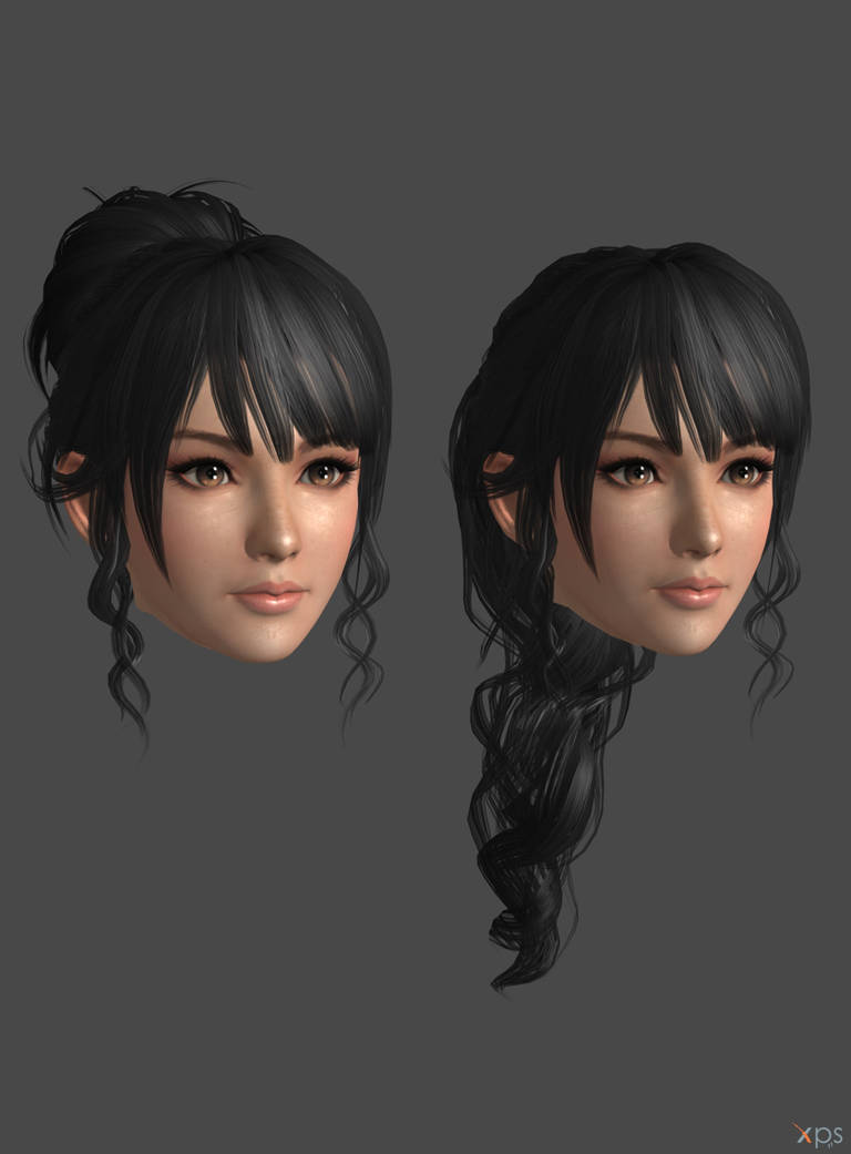 Momiji - Hairstyle Bun and Ponytail [DL] by Chiro27 on DeviantArt