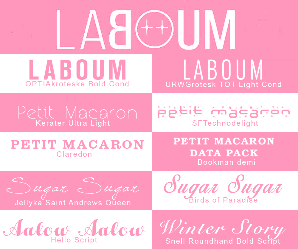 LABOUM Fonts by IsaGall on DeviantArt