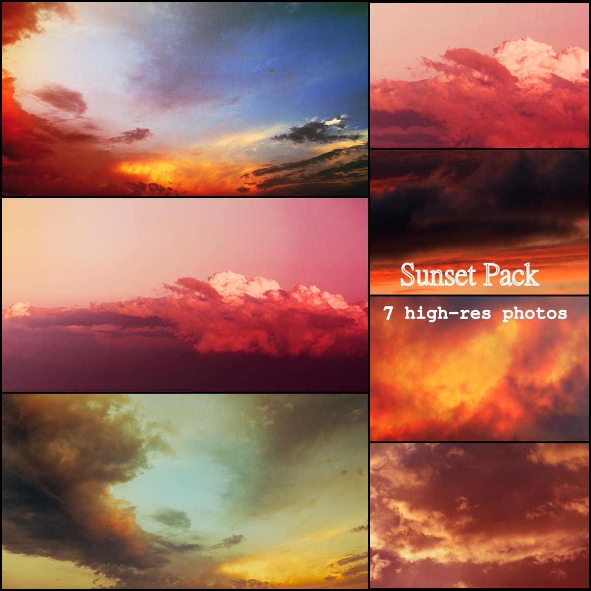 Sunset Pack. 7 photos by Sugar-Sugar-Bee on DeviantArt