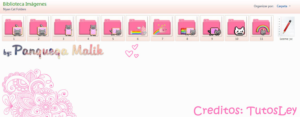 Nyan Cat Folders by PanqueqaMalik on DeviantArt