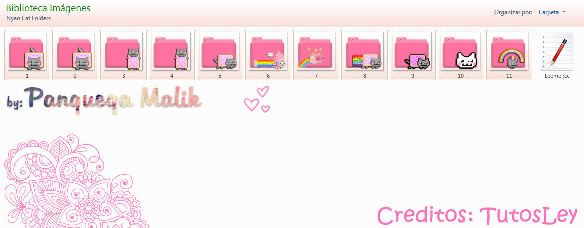 Nyan Cat Folders by PanqueqaMalik on DeviantArt