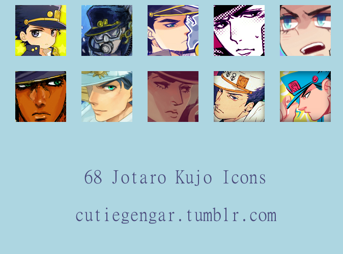 Jotaro Kujo - Jojo's Bizarre Adventure Icons by typhlosion4ever on ...