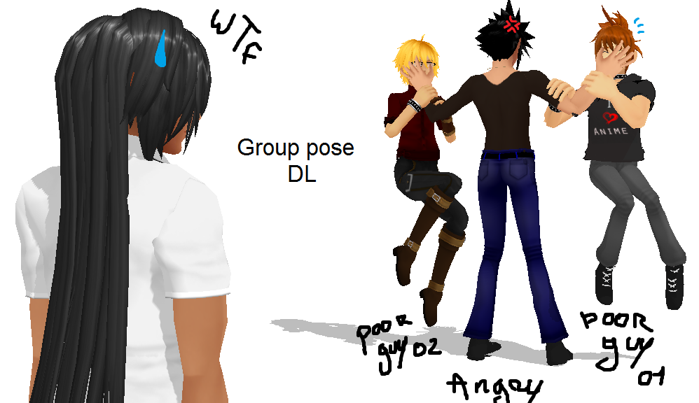 MMD Group pose DL by ValyGC on DeviantArt