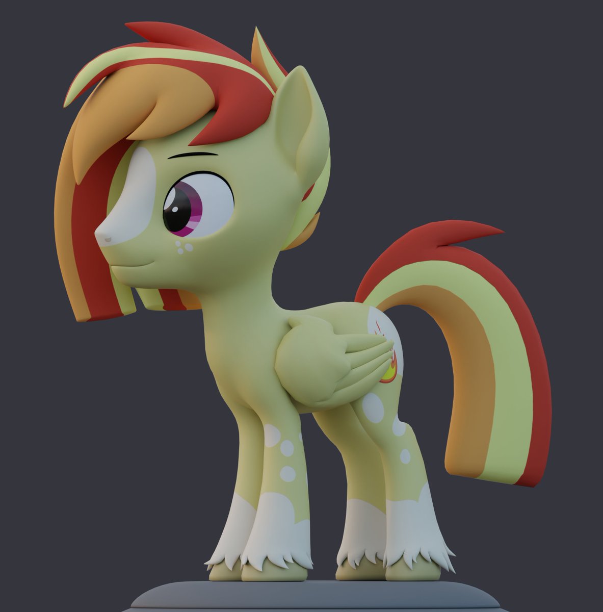 Flame Blitz - Brandon's Dad (Pony) - SFM Model by BrandonTheBronyPony ...
