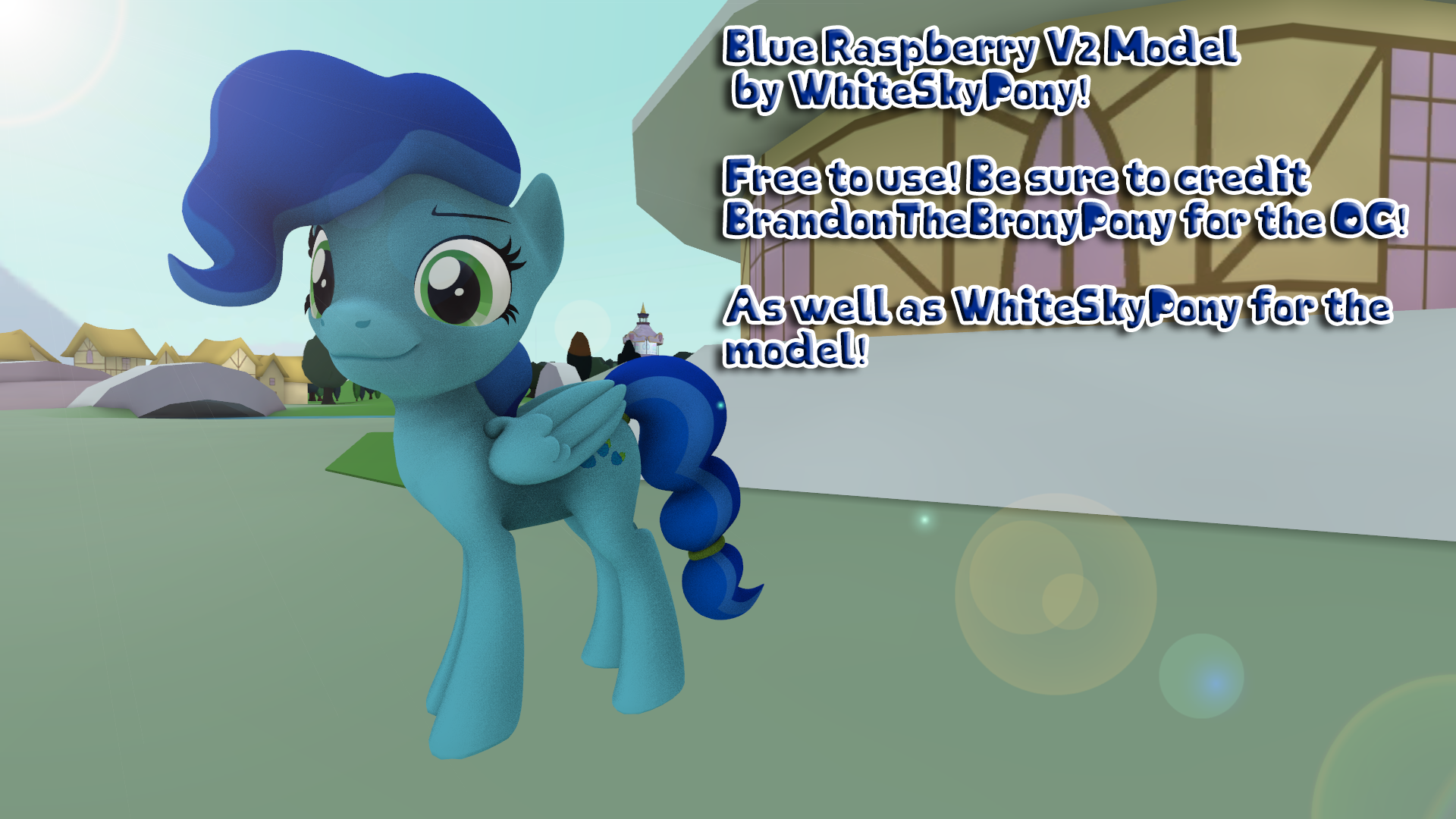 Blue Raspberry V2 - Model Made by WhiteSkyPony! by BrandonTheBronyPony ...