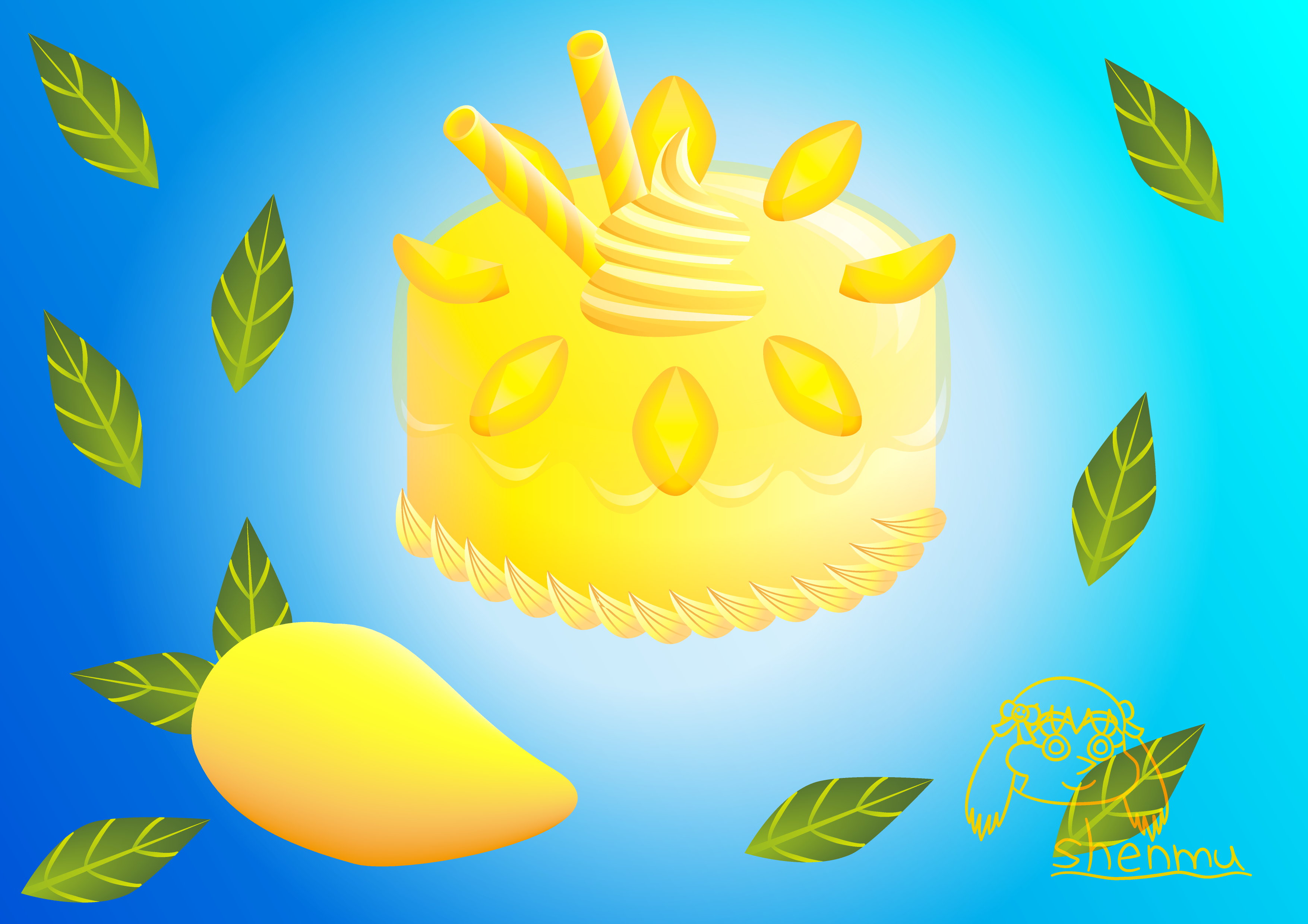 Mango Cake by hong-hui-lin-shenmu on DeviantArt