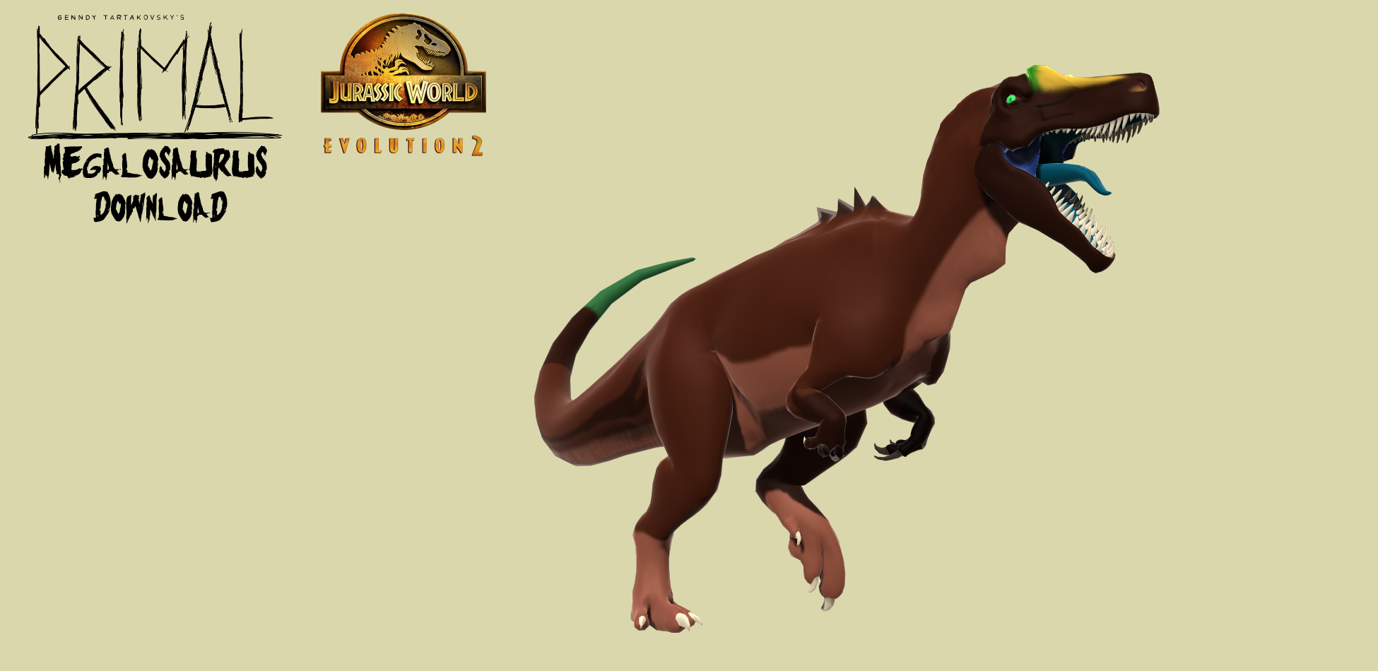 MMD JWE 2:Megalosaurus Primal + download DL by Francoraptor2018 on ...