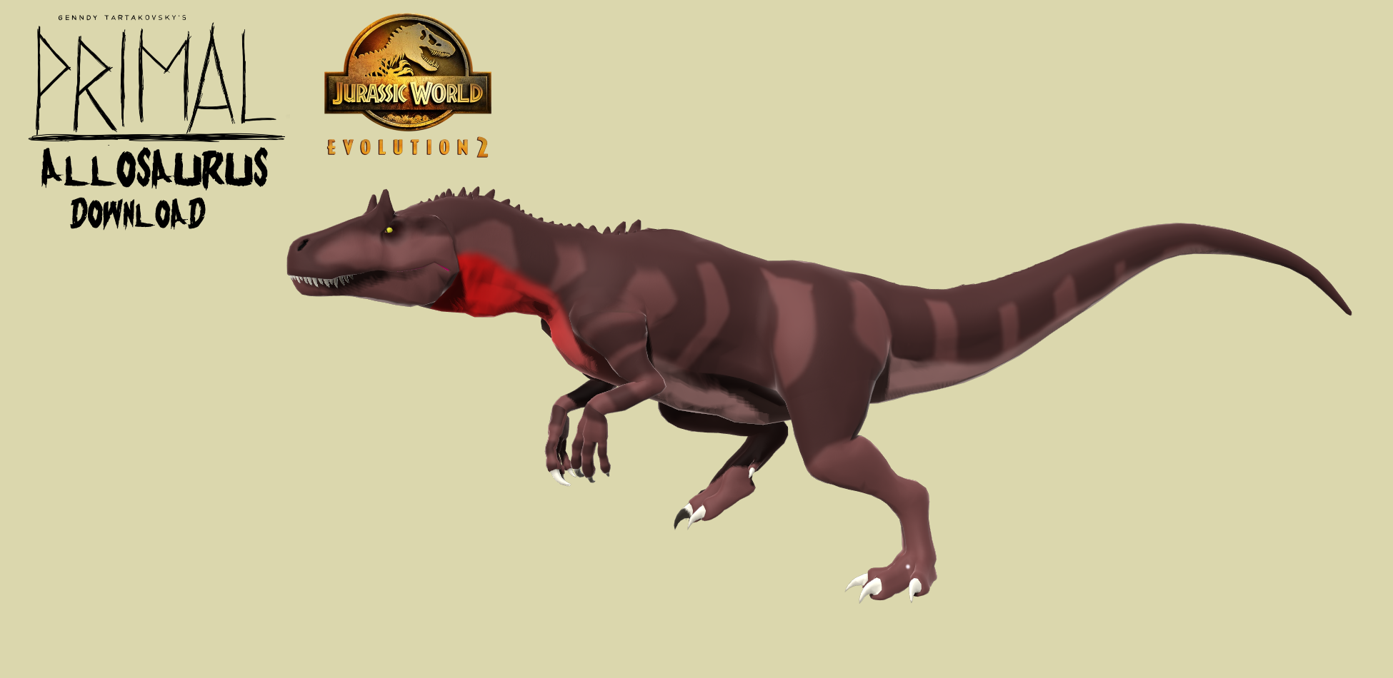 MMD JWE 2:Allosaurus Primal + Download DL by Francoraptor2018 on DeviantArt