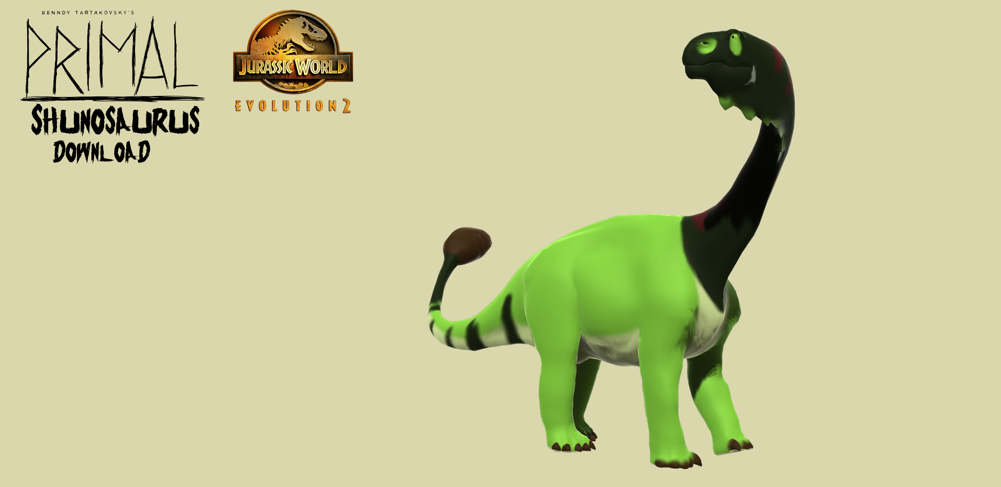 MMD JWE 2:Shunosaurus Primal + Download DL by Francoraptor2018 on ...
