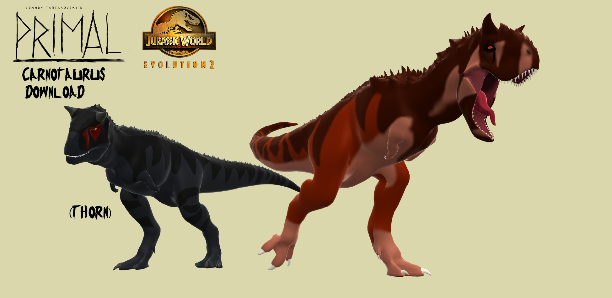 MMD JWE 2:Carnotaurus Primal + Download DL by Francoraptor2018 on DeviantArt