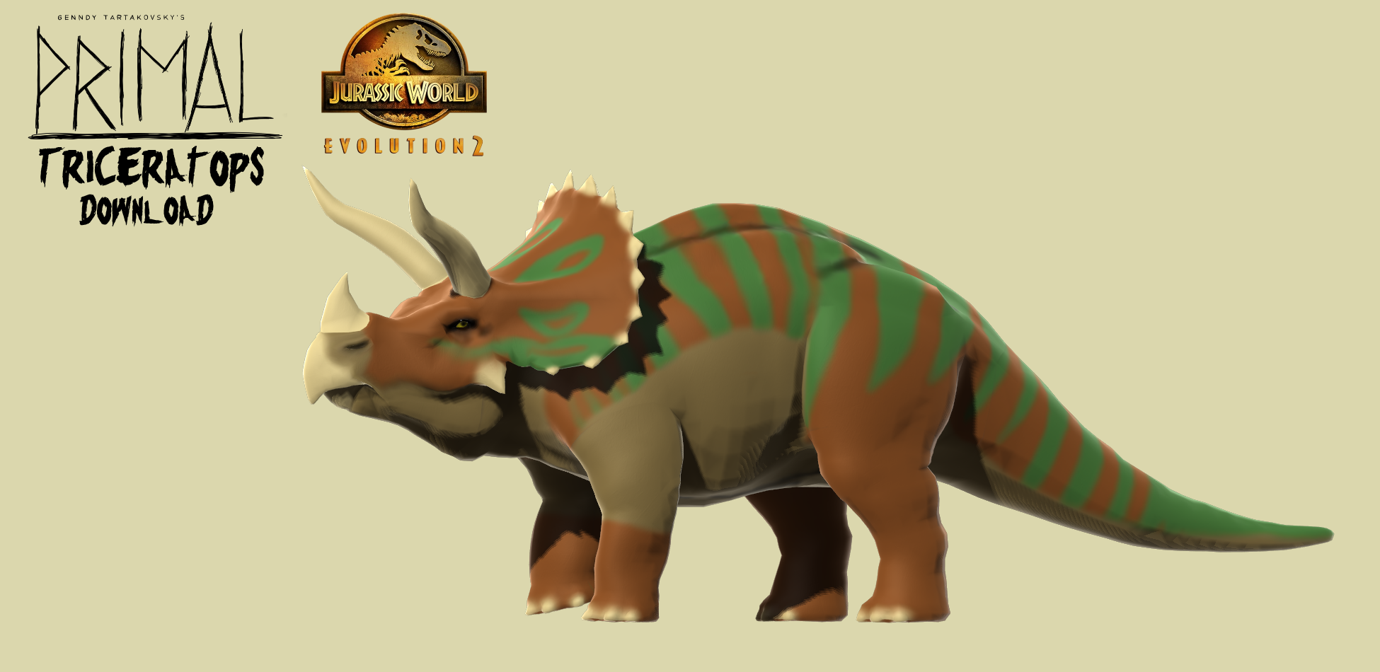 MMD JWE 2:Triceratops Primal + Download DL by Francoraptor2018 on DeviantArt