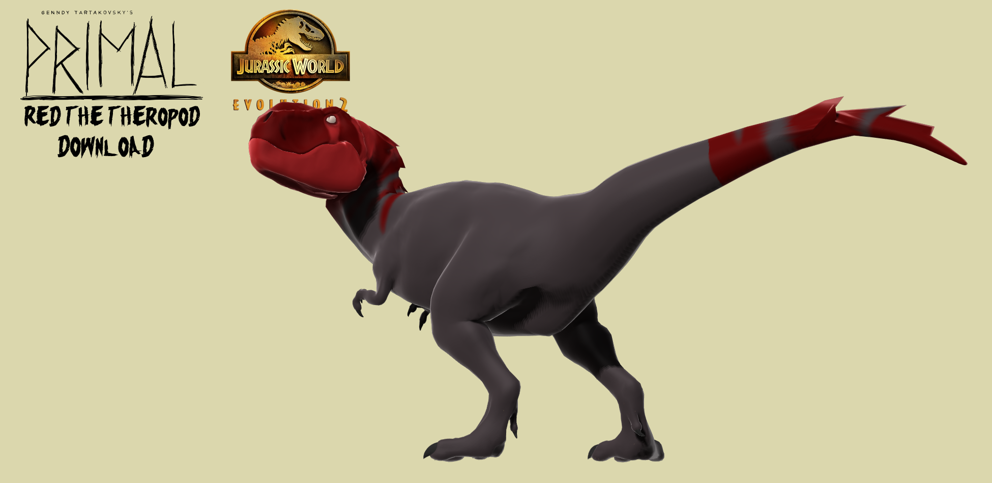 MMD JWE 2 the Red Theropod + Download DL by Francoraptor2018 on DeviantArt