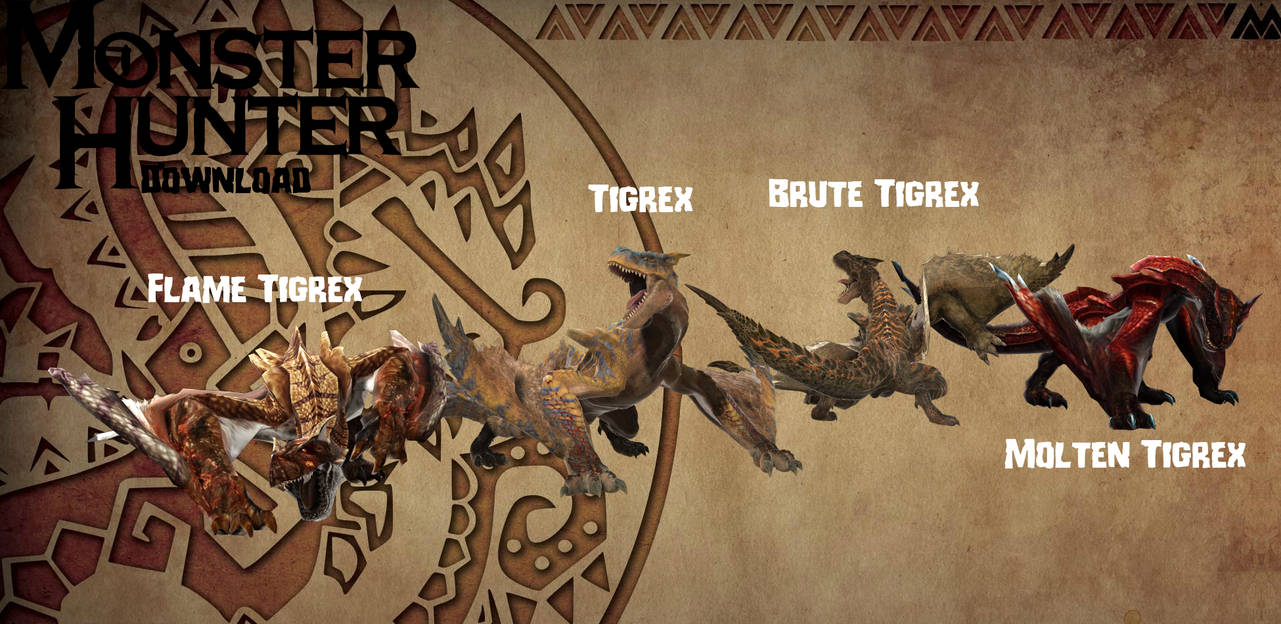 MMD Monster Hunter:Tigrex + Download by Francoraptor2018 on DeviantArt