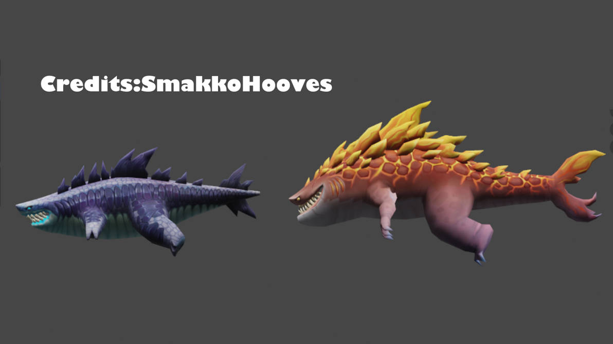 HSE:Sharkjira and Magmajira OBJ + PNG by Francoraptor2018 on DeviantArt