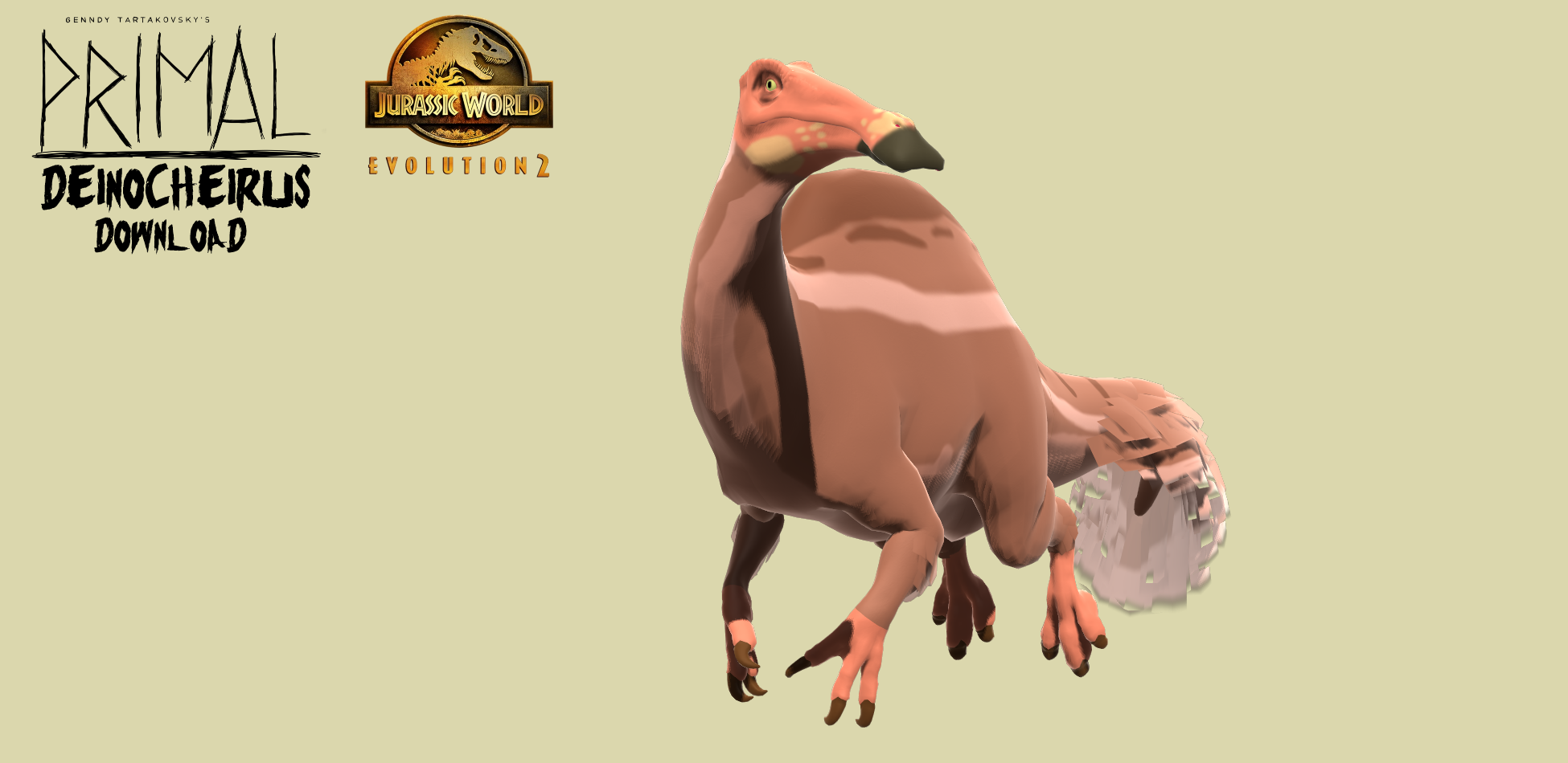 MMD JWE 2:Deinocheirus primal + Download DL by Francoraptor2018 on ...
