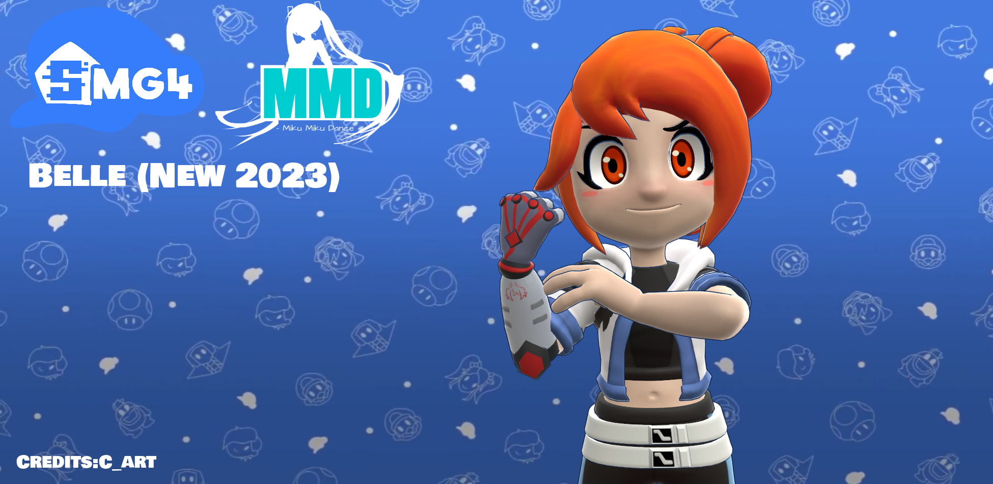 MMD SMG4:Belle (New 2023) + Download by Francoraptor2018 on DeviantArt