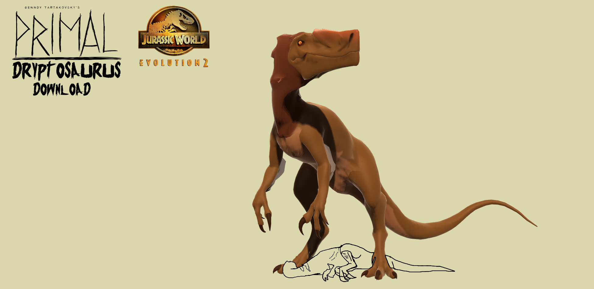 MMD JWE 2:Dryptosaurus Primal (Remake) + DL by Francoraptor2018 on ...