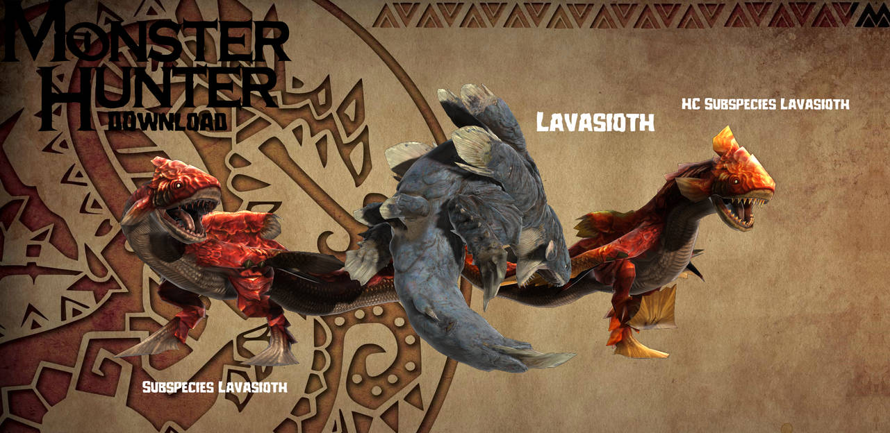 MMD Monster Hunter:Lavasioth + DL by Francoraptor2018 on DeviantArt