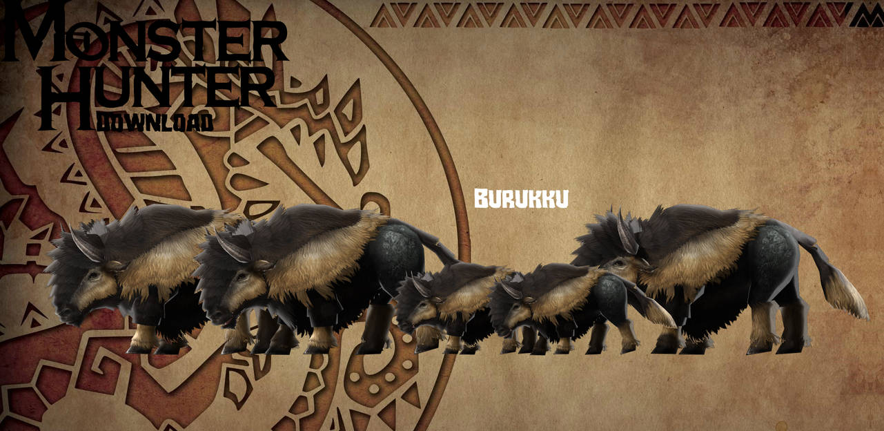 MMD Monster Hunter:Burukku + Download by Francoraptor2018 on DeviantArt