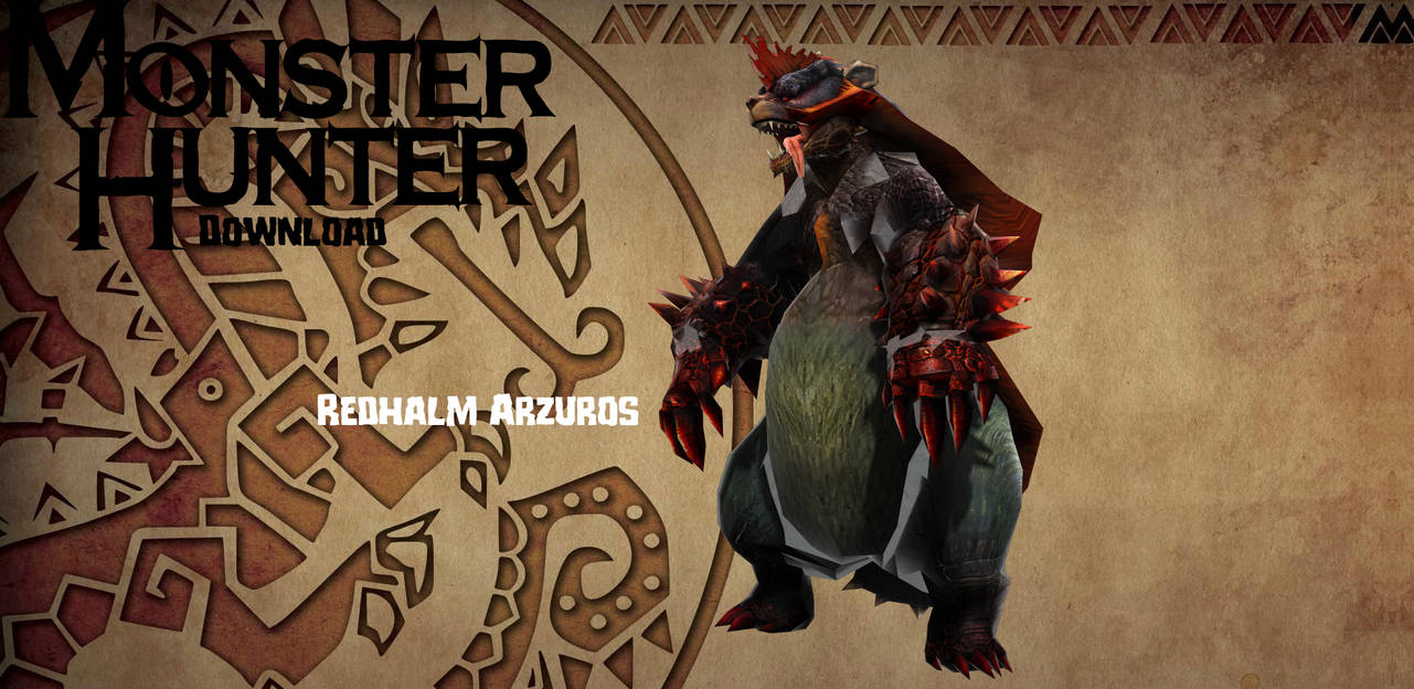 MMD Monster Hunter:Redhelm Arzuros + Download by Francoraptor2018 on DeviantArt