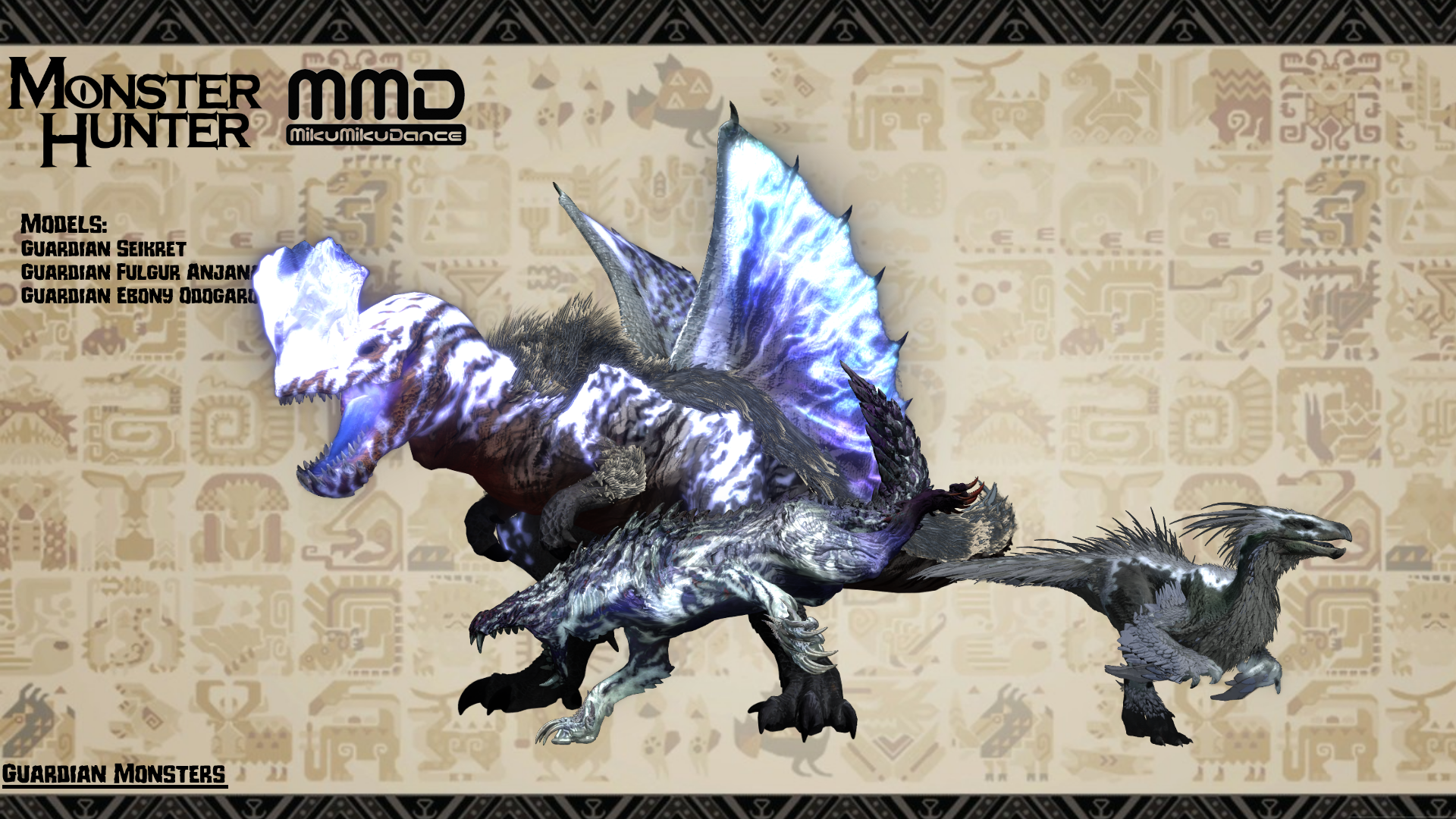 MMD Monster Hunter:Guardian Monsters Pack + DL by Francoraptor2018 on ...