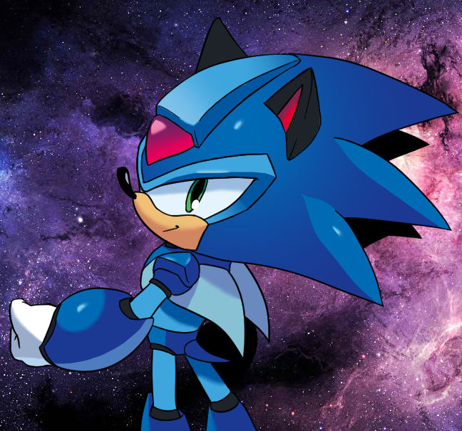 sonic as mega man by hanamaclean on DeviantArt