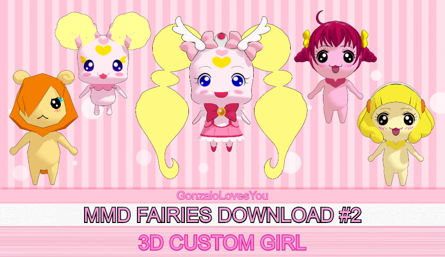 MMD SMILE PRECURE FAIRIES DOWNLOAD 3DCG by GonzaloLovesYou on DeviantArt