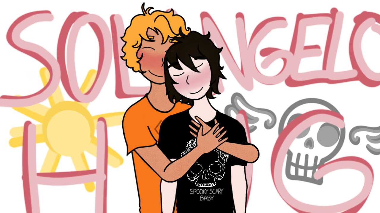 Solangelo Hug (PJO/HOO/TOA) by Bluelaven on DeviantArt