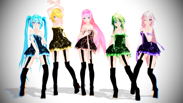 Mmd Vocaloid Group Pic